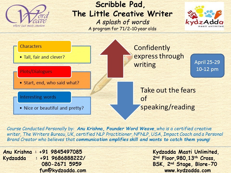 Scribble Pad - The Little Creative Writer - Kydz Adda