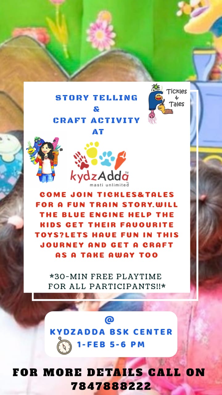 Story Telling & Craft Activity - Kydz Adda