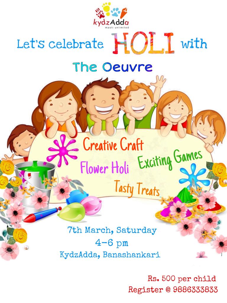Holi Celebration - Kydz Adda